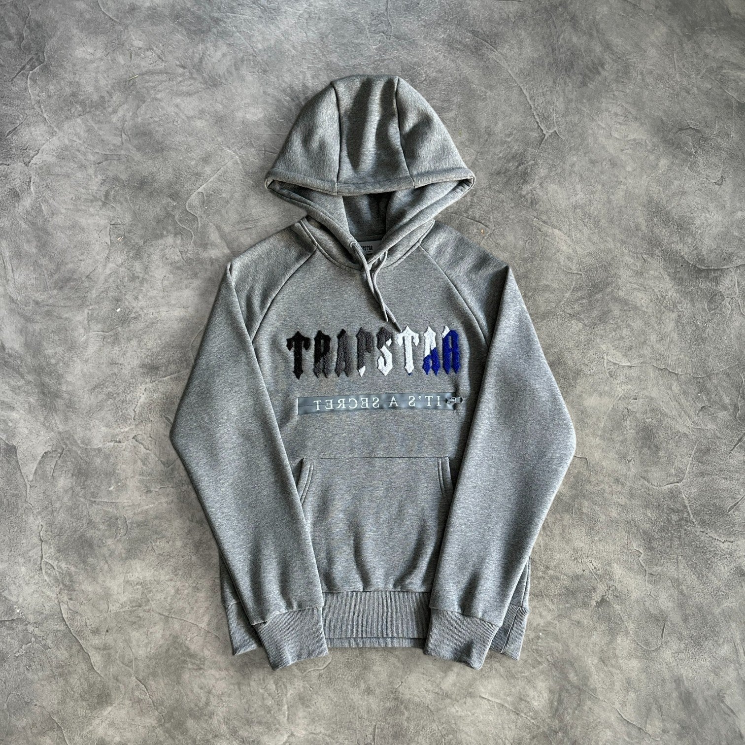Trapstar Chenille 2.0 Decoded Tracksuit Grey/Blue – Vaulted