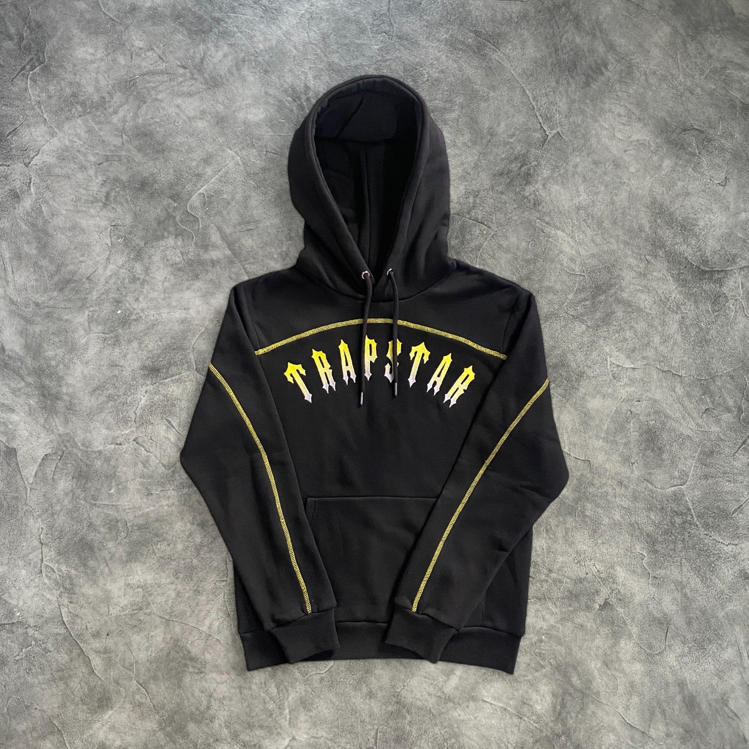 Trapstar Central Cee Tracksuit Black/Yellow – Vaulted