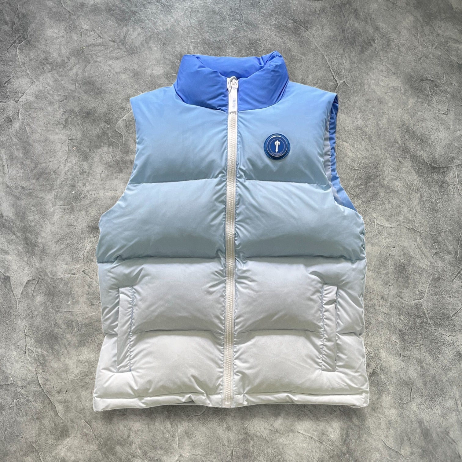 Trapstar Irongate T Badge Gilet Ice Blue – Vaulted