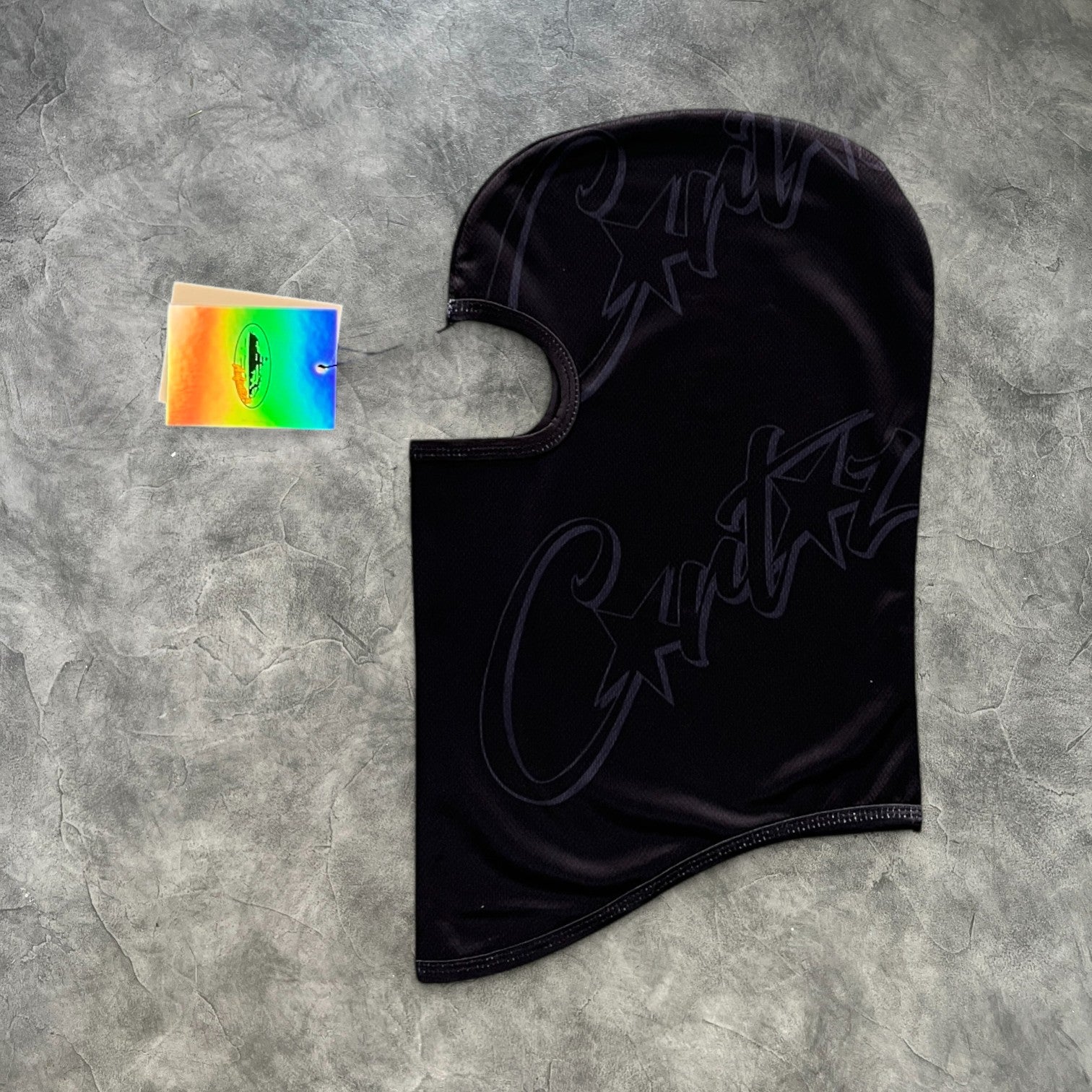 Corteiz Rules The World Ski Mask Black/Black – Vaulted