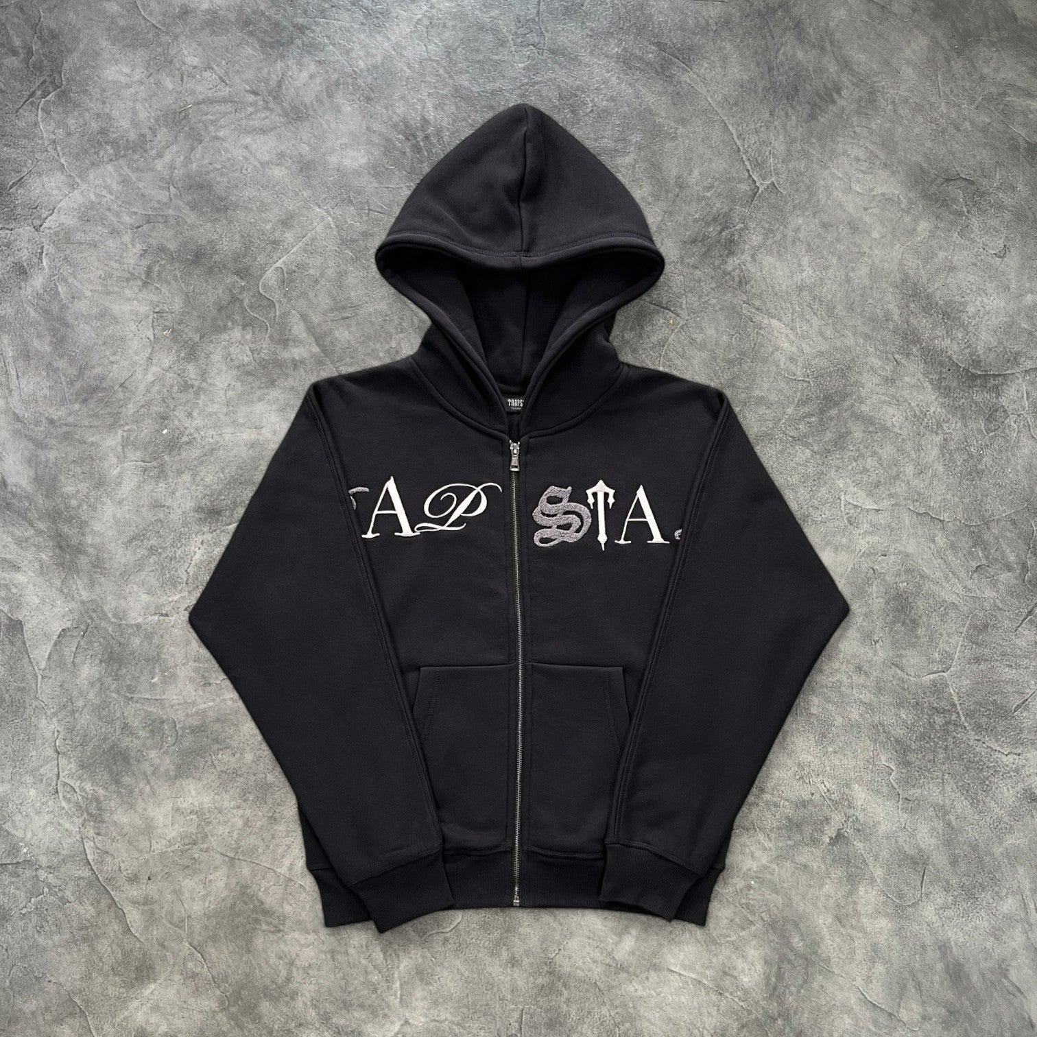 Trapstar Scrip Zip-Up Tracksuit Black/White – Vaulted